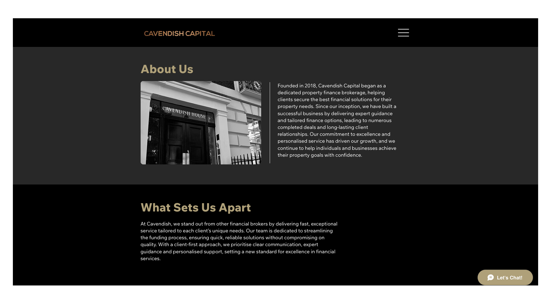 Cavendish Capital – Website design – SquirrelHeadMedia